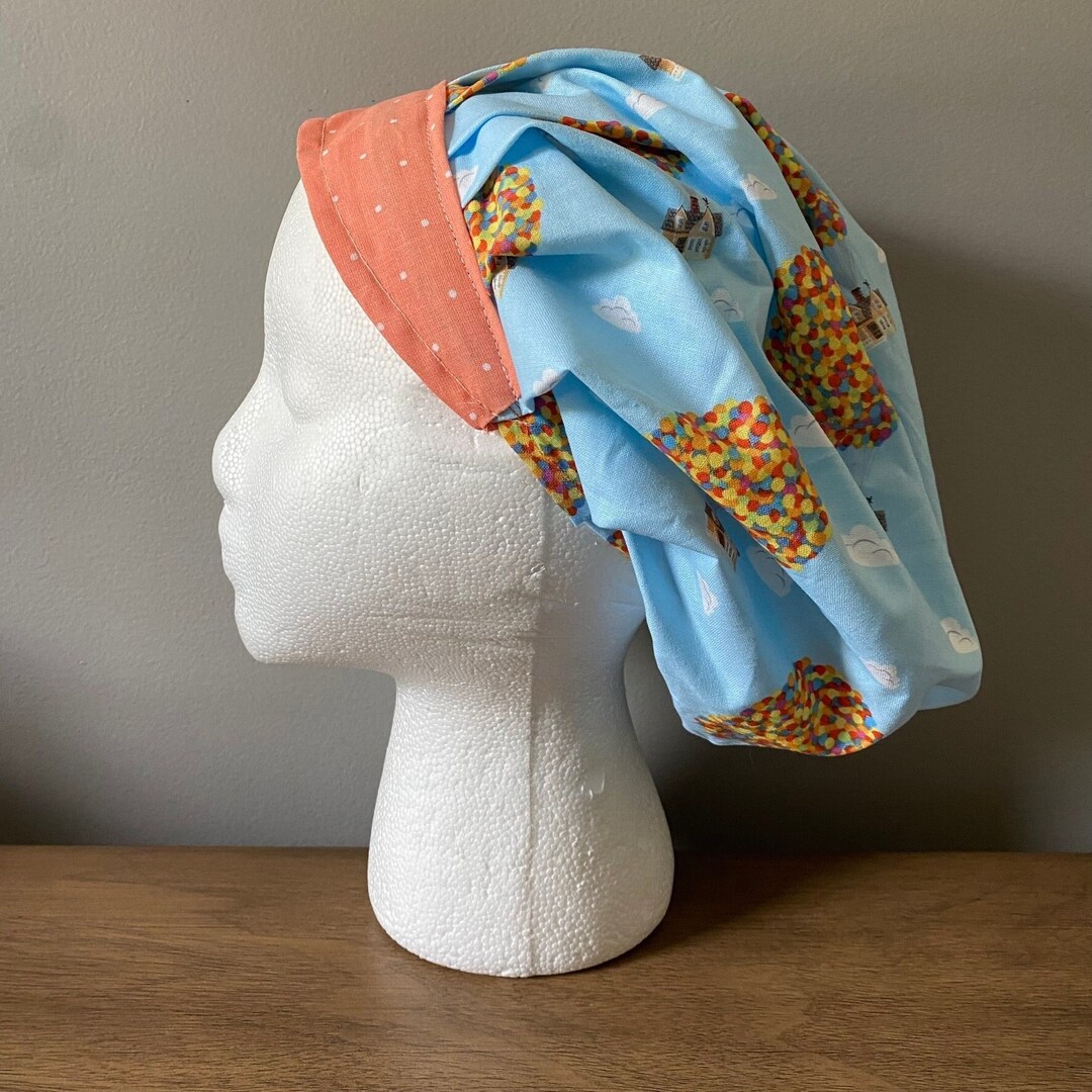 Up House & Balloons Bouffant Scrub Hat - Etsy