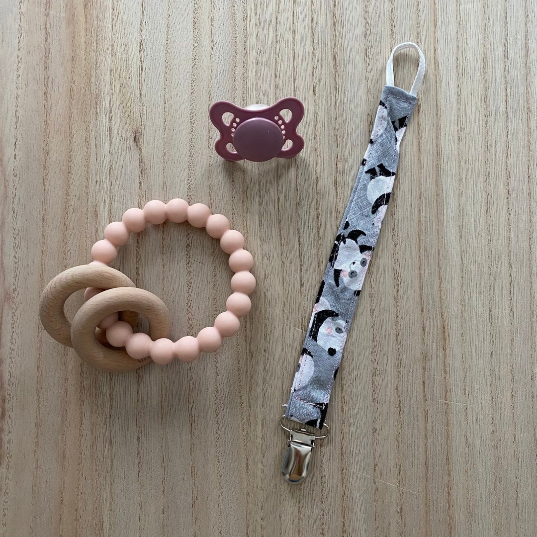 Handmade Panda Pacifier Clips - Etsy