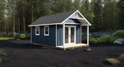 14'x16' A Frame Cabin Plan, Two Story Triangular Tiny House Building ...