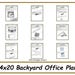 Backyard Office Plans 14x20 - She Shed - Man Cave Plans - Instant PDF ...