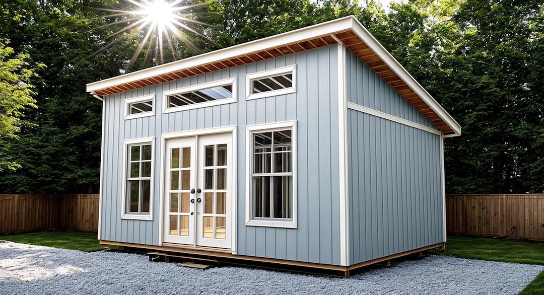Backyard Office Plans 14x20 - She Shed - Man Cave Plans - Instant PDF ...