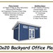 Backyard Office Plans 10x20 - PDF Download - Etsy