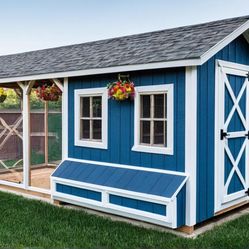 Slanted Roof Chicken Coop Plans - Etsy