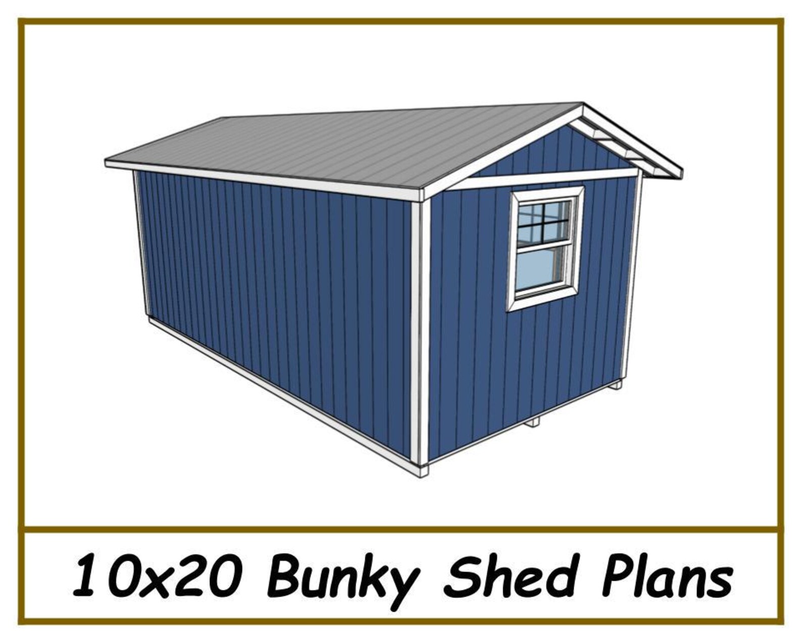 10x20 Bunky Plans - PDF Download - Etsy Canada