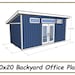 Backyard Office Plans 10x20 - PDF Download - Etsy