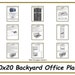 Backyard Office Plans 10x20 - PDF Download - Etsy