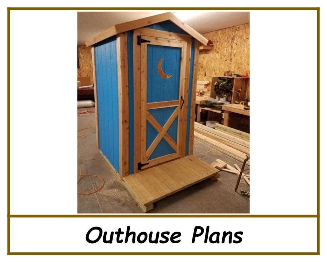 Outhouse Plans 4x6 - PDF Download - Etsy