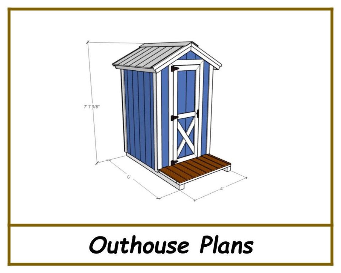 Outhouse Plans 4x6 - PDF Download - Etsy