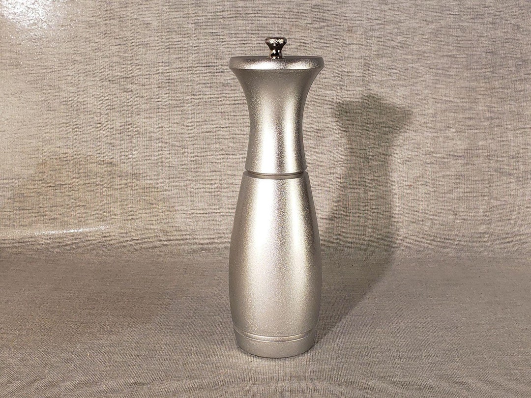 8" Tall Silver Painted, Silver Maple Peppermill (P114) - Etsy