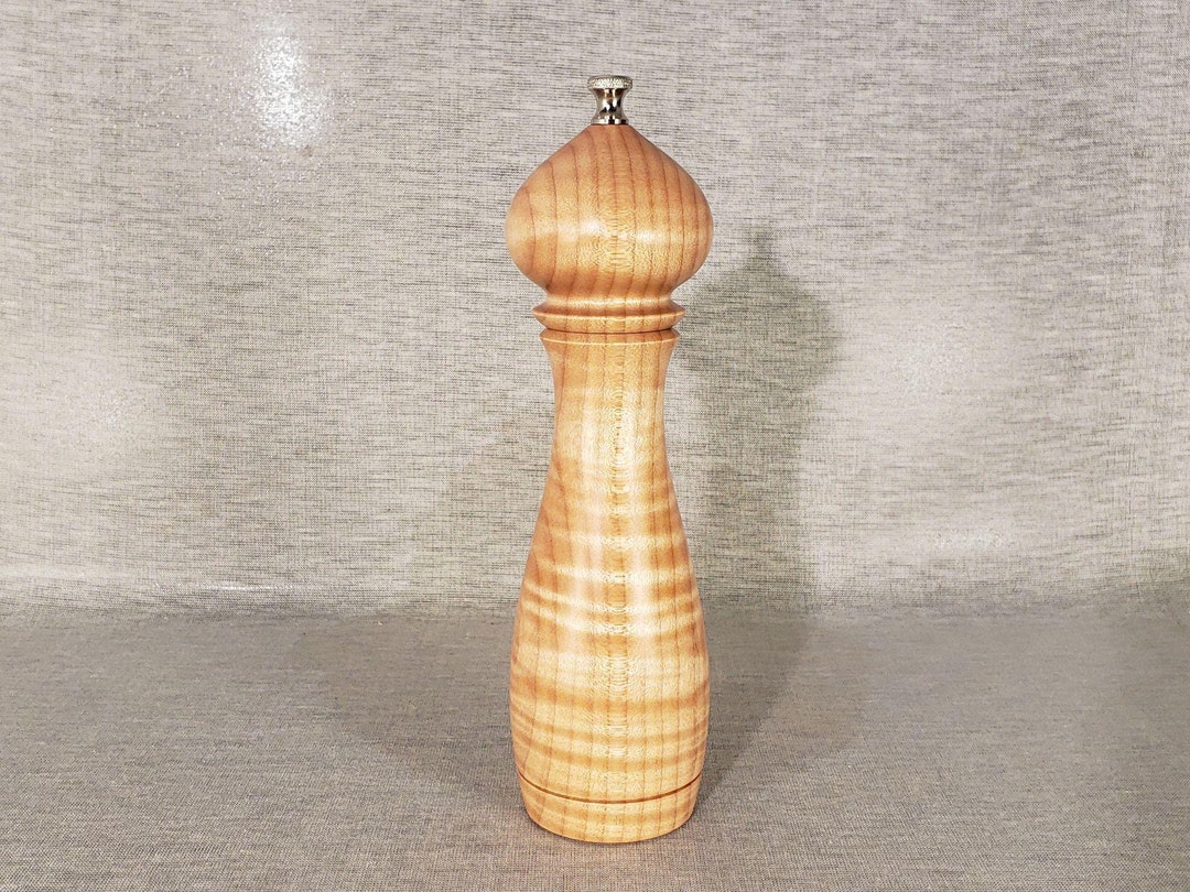 9" Tall Fiddleback Big Leaf Maple Peppermill (P107) - Etsy