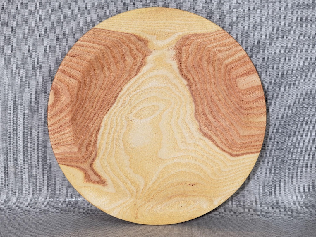 10-1/2" Honey Locust Wooden Plate / Fruit Plate - Etsy