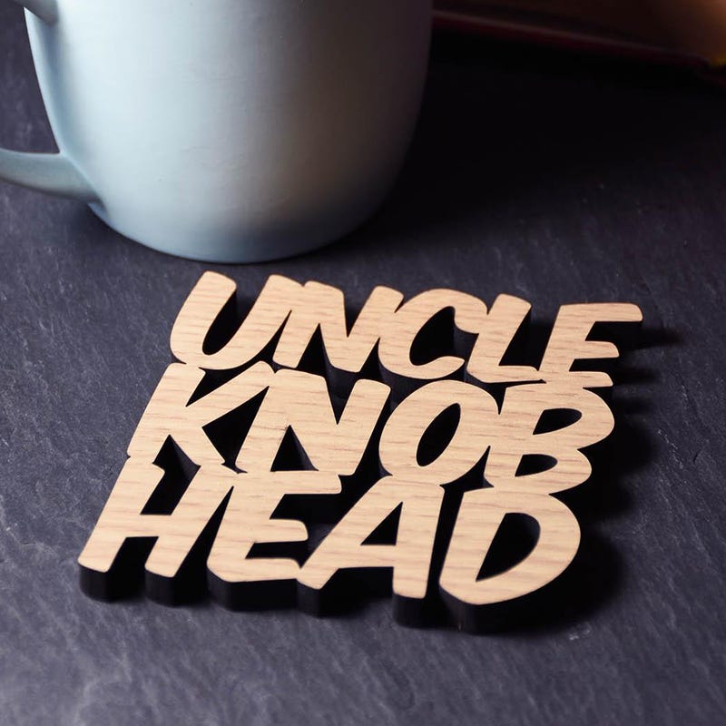Funny Wooden Coaster Set - Etsy UK