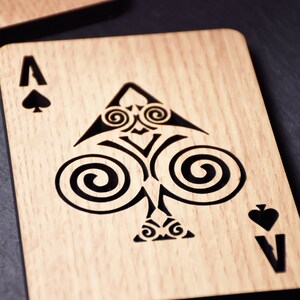X1 Individual Ace of Spades Playing Card Coaster. Perfect for Poker ...