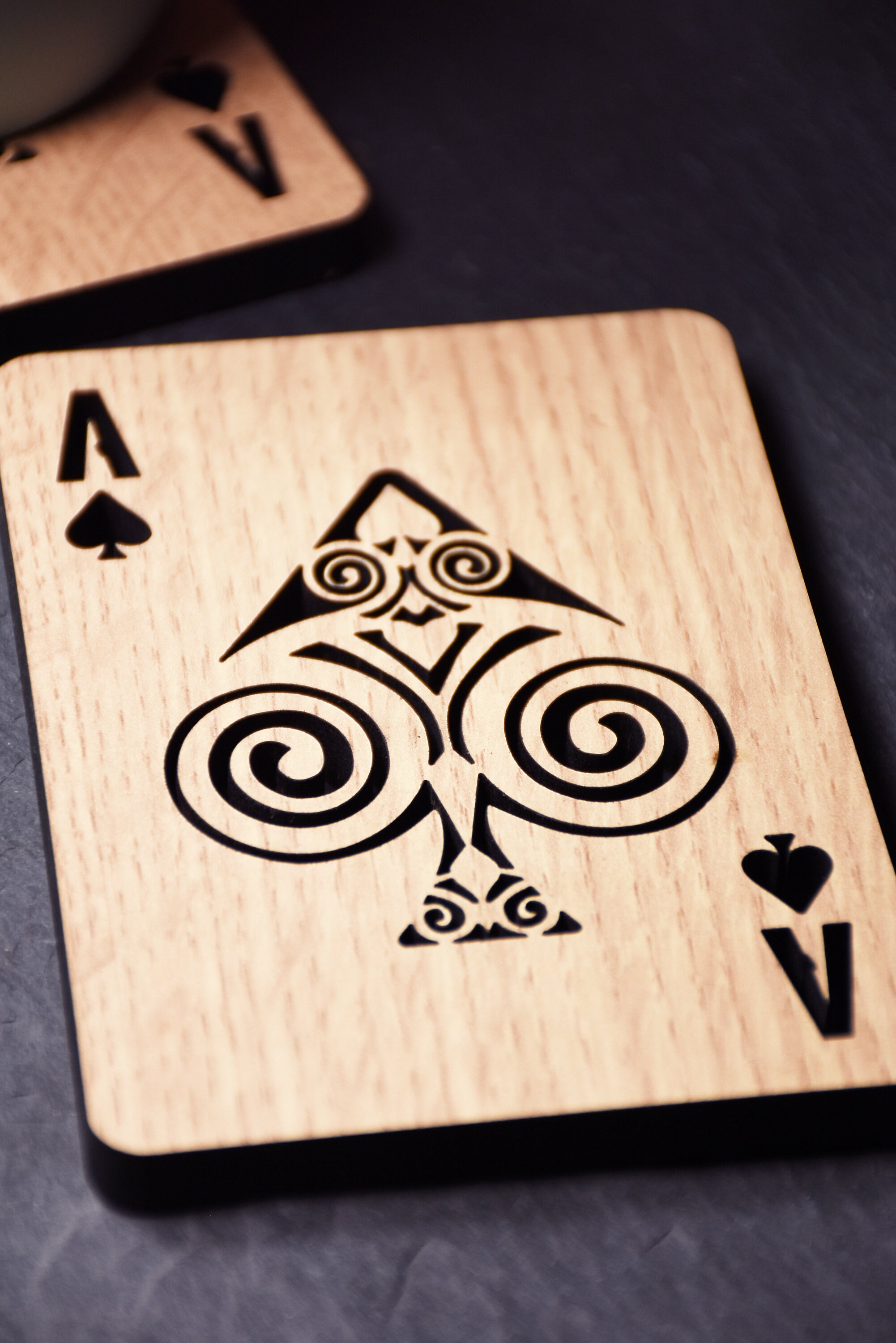 X1 Individual Ace of Spades Playing Card Coaster. Perfect for - Etsy