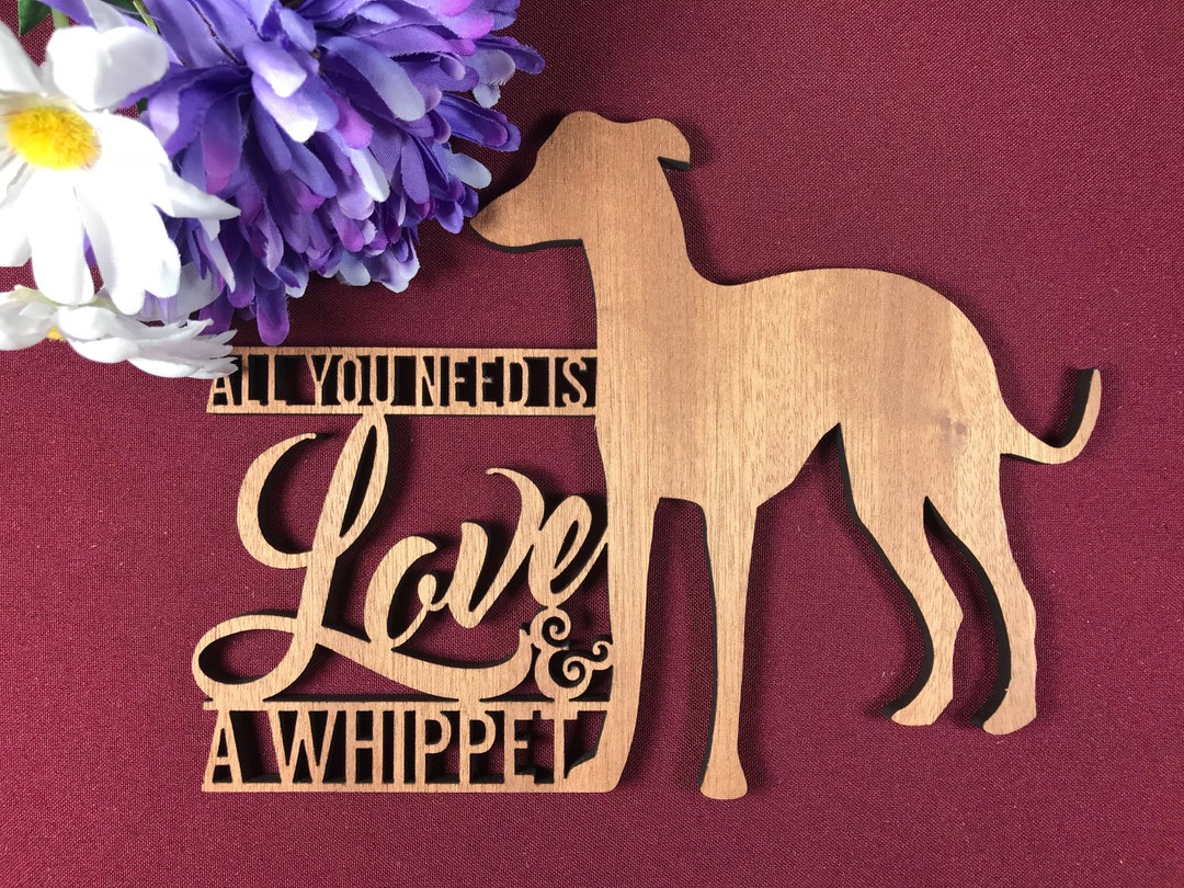 Whippet Plaque - Wooden Whippet Plaque - Whippet Plaque. Perfect for ...