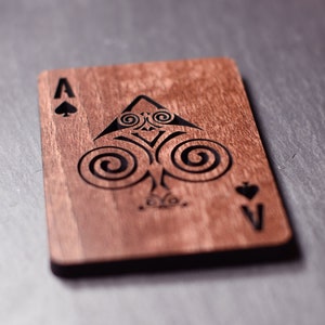 X1 Individual Ace of Spades Playing Card Coaster. Perfect for Poker ...