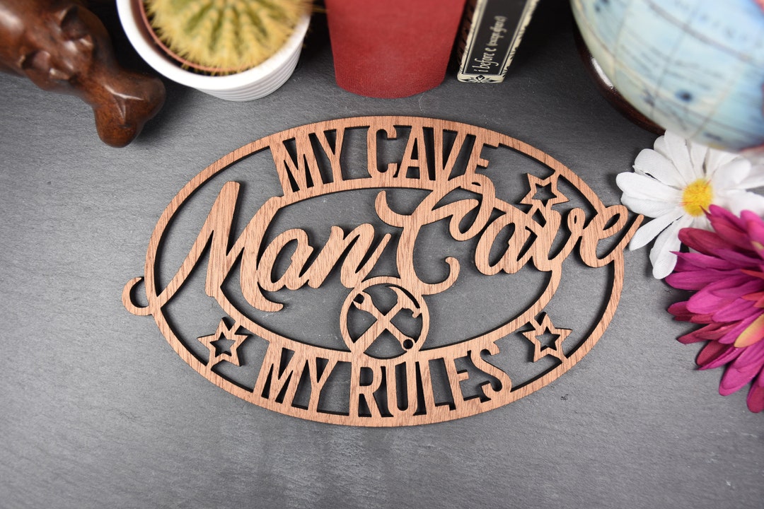 Man Cave Sign. Man Cave Plaque. Perfect Gift for Men. Sign for Handy ...