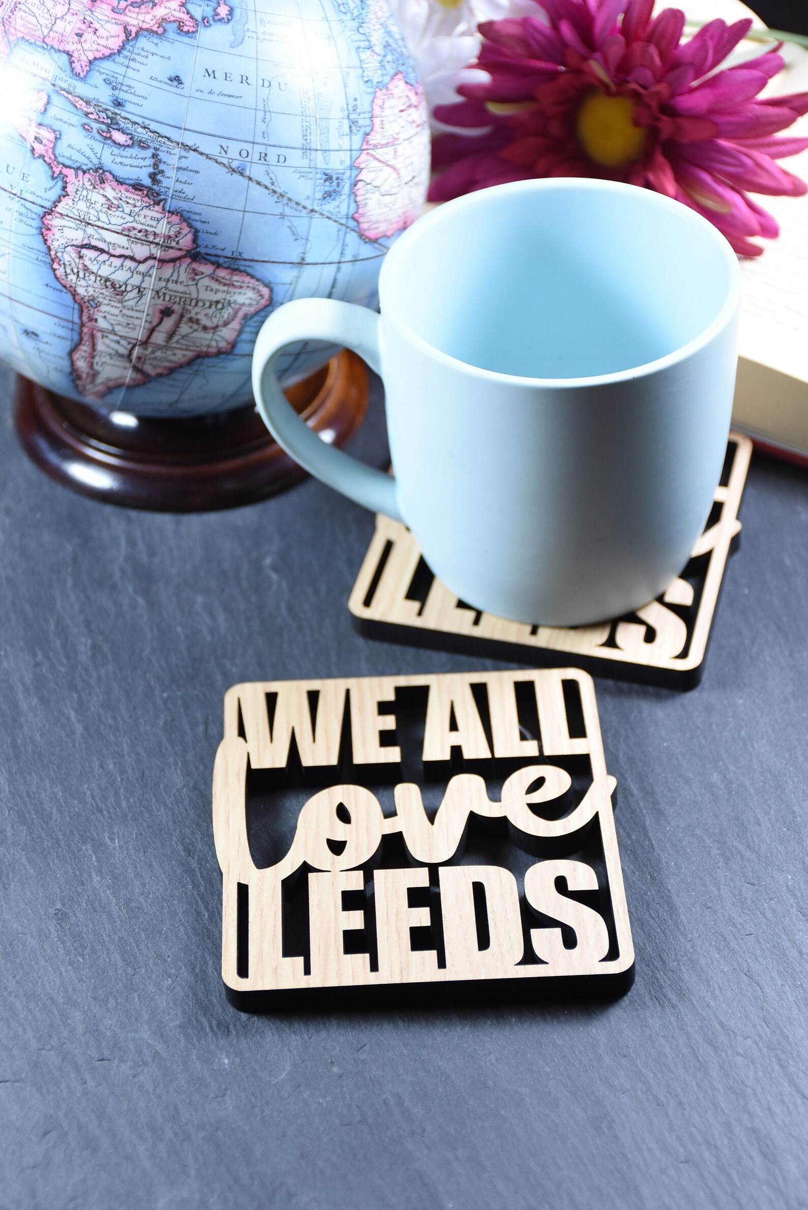 X1 Individual We All Love Leeds Coaster - ALAW Leeds Football Gift ...
