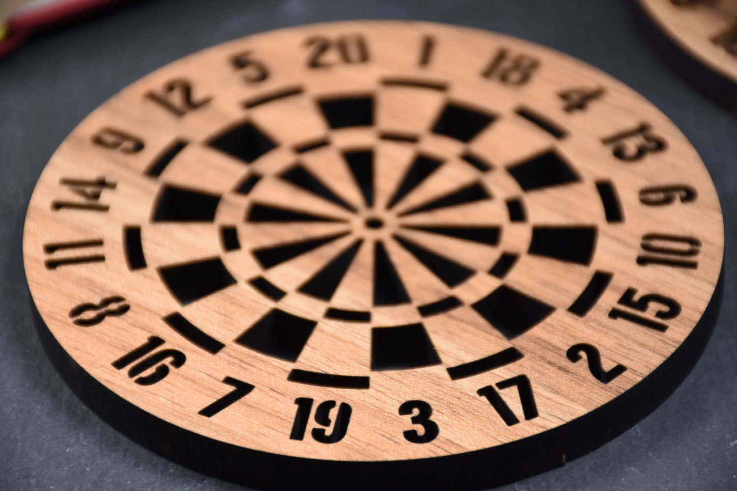 X1 Individual Dartboard Coaster - Wooden Dart Board Coaster. for a ...
