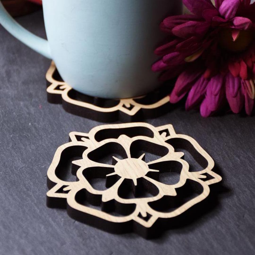 X1 Individual Yorkshire Rose Coaster - Perfect for Yorkshire Men ...