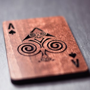 X1 Individual Ace of Spades Playing Card Coaster. Perfect for Poker ...