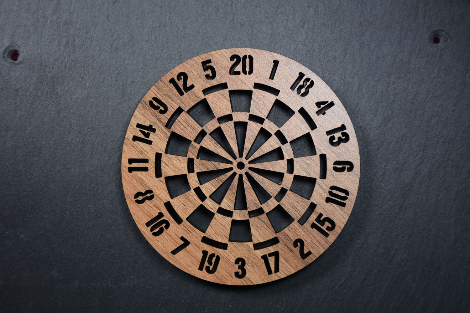 X1 Individual Dartboard Coaster Wooden Dart Board Coaster. - Etsy UK