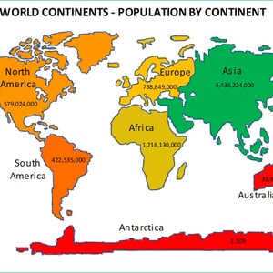 World Heat Map by Continent – Excel Template - Etsy