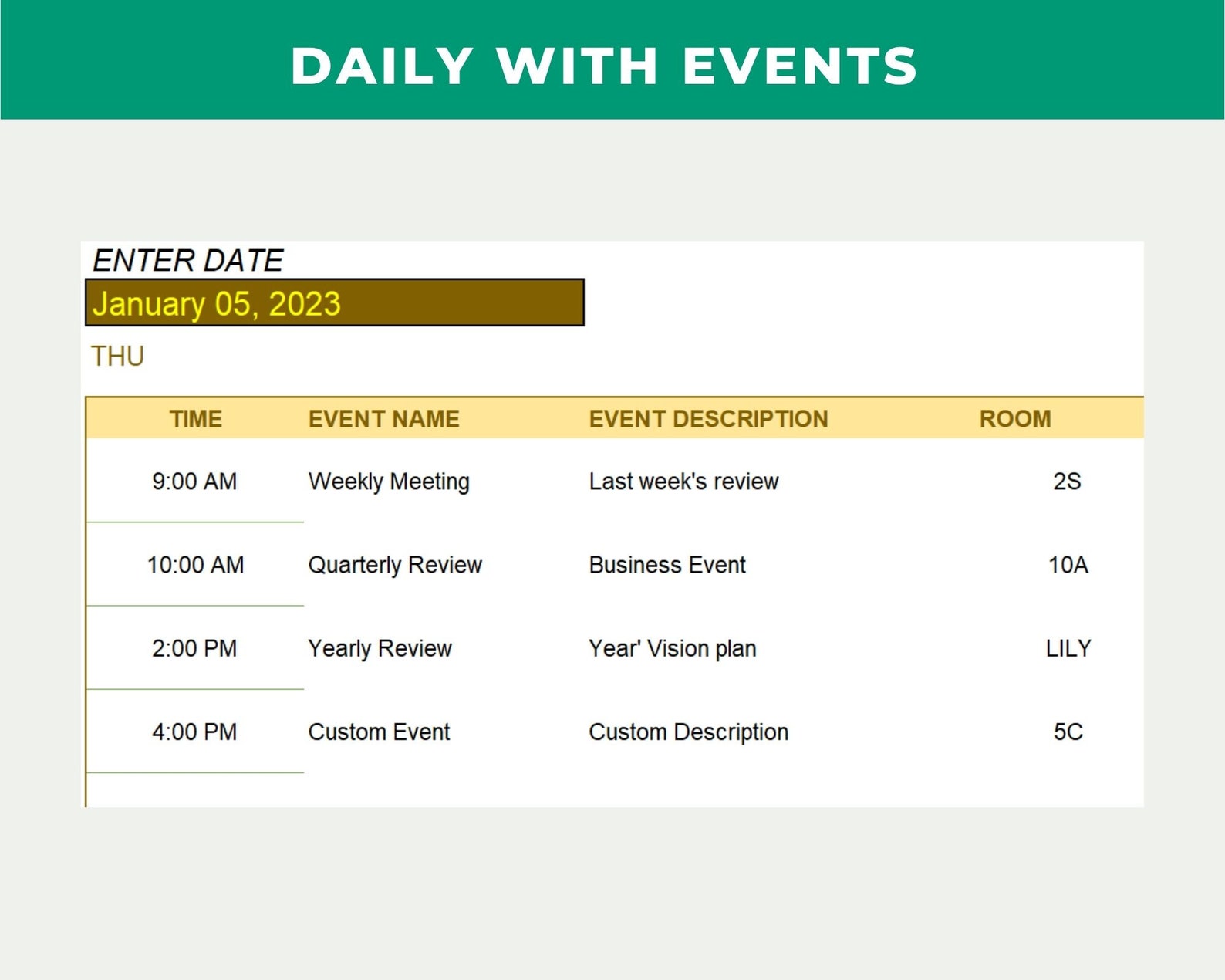 2024/2023 Google Sheets Calendar | Personalized Google Sheets Calendar ...