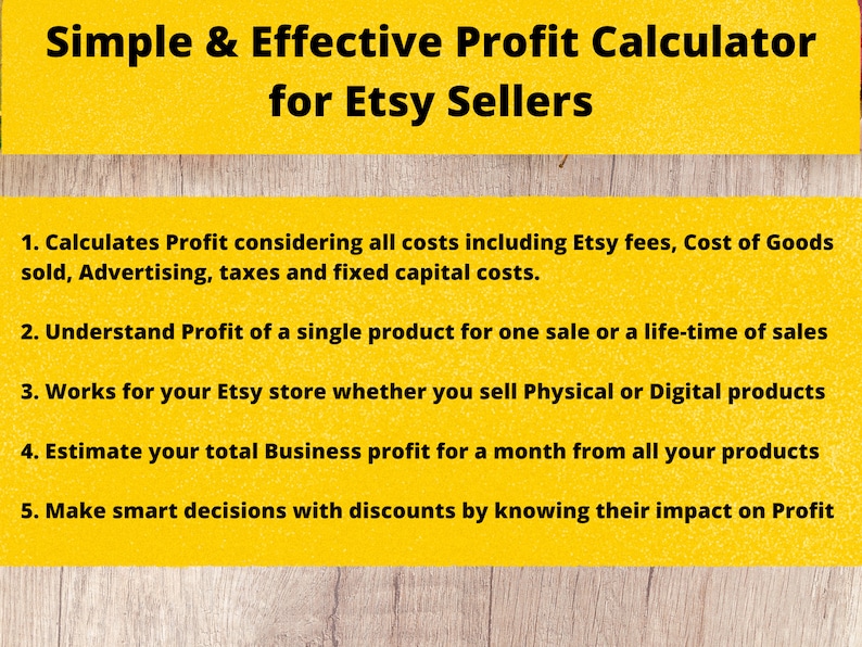 Etsy Profit Calculator - Etsy