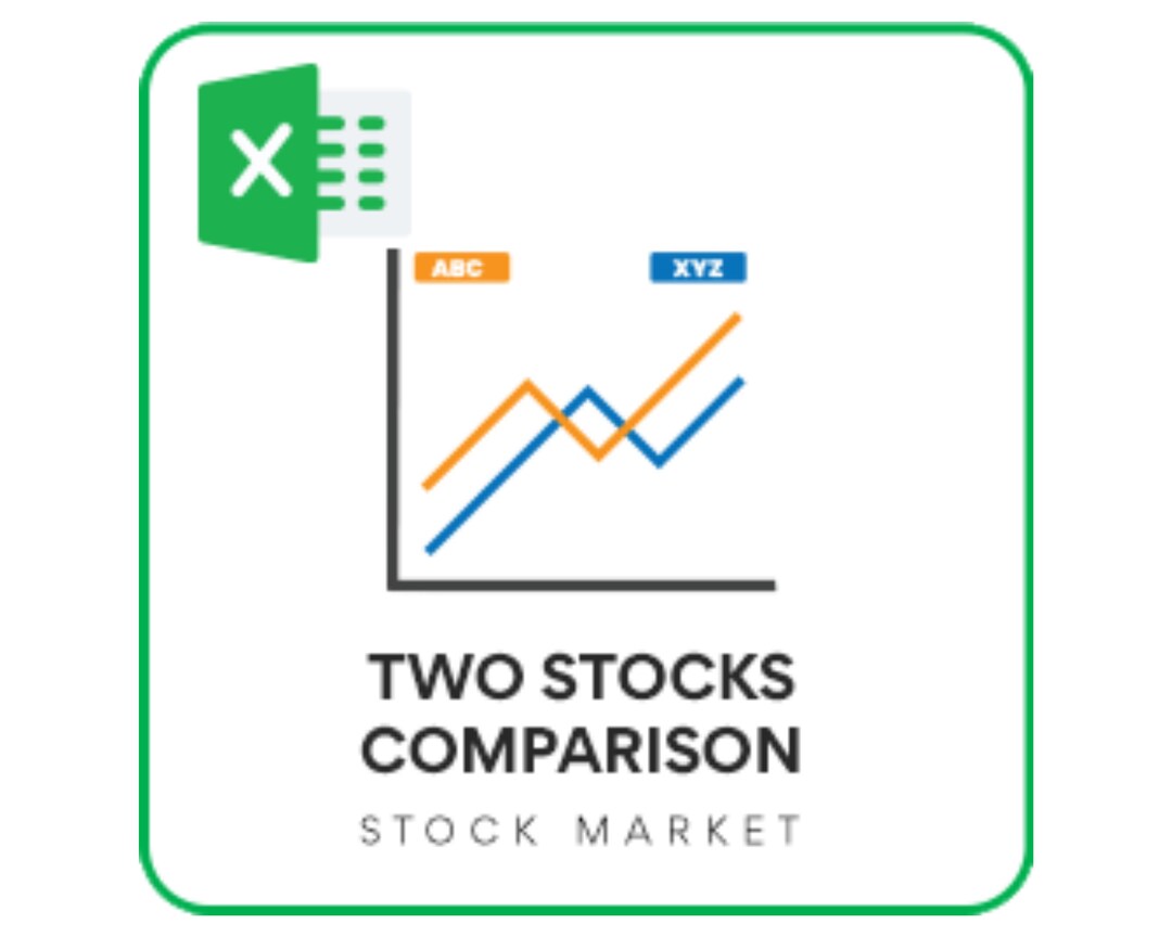 Two Stocks Comparison Excel Template - Etsy