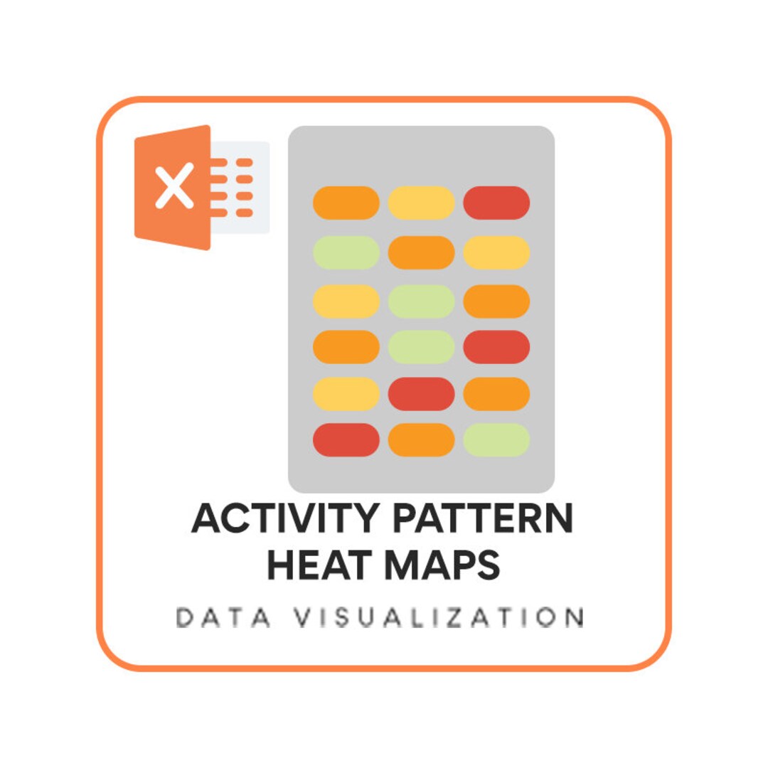 Activity Pattern Heat Maps – Excel Template - Etsy