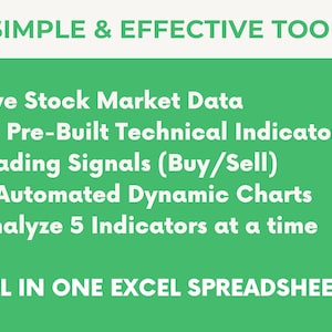 Technical Analysis Pro Excel Template | Stock Tracker Spreadsheet ...