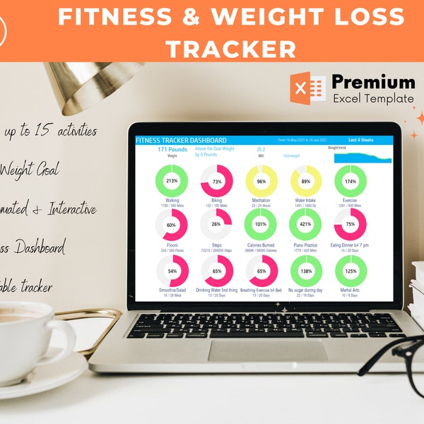 Fitness Tracker Excel - Etsy