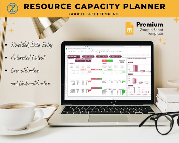 Resource Capacity Planner Google Sheet Template - Etsy