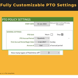 Small Business Paid Time off (PTO) Manager in Google Sheets| Employee ...