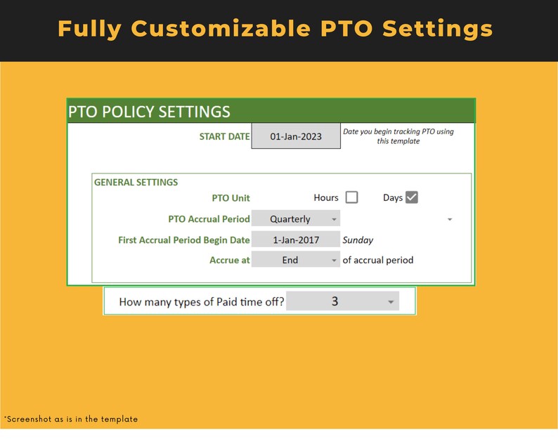 Small Business Paid Time off (PTO) Manager in Google Sheets| Employee ...