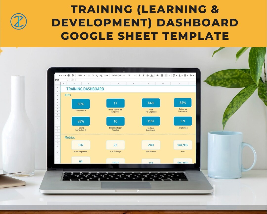 Training (learning & Development) Dashboard Google Sheet Template - Etsy