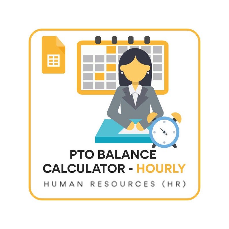 PTO Balance Calculator (hourly) – Google Sheet Template - Etsy