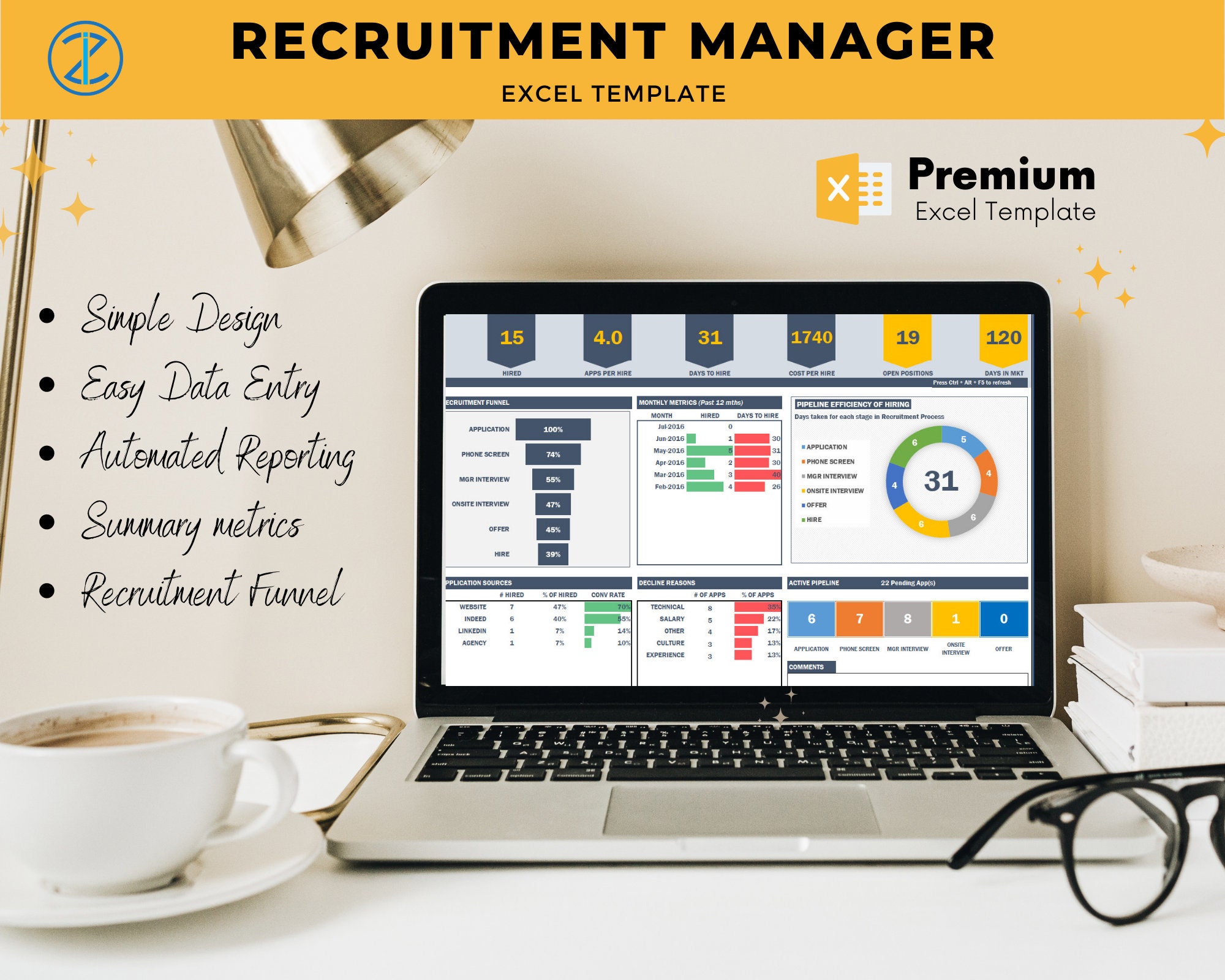 Human Resources Toolkit Excel Templates - Etsy