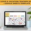 Leave & Vacation Tracker 2024 Excel Template - Etsy