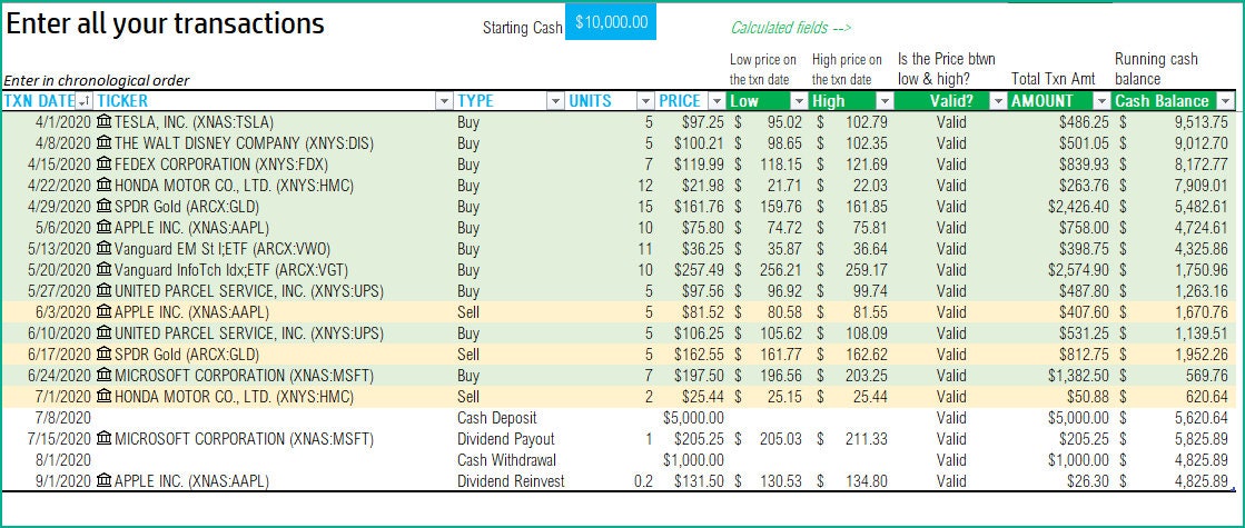 Stock Portfolio Tracker Excel Template - Etsy Stock Portfolio Tracker Excel Template - Etsy