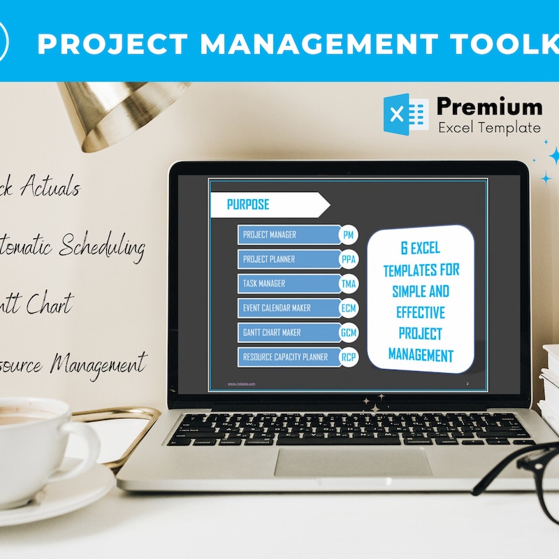 Project Management Excel - Etsy