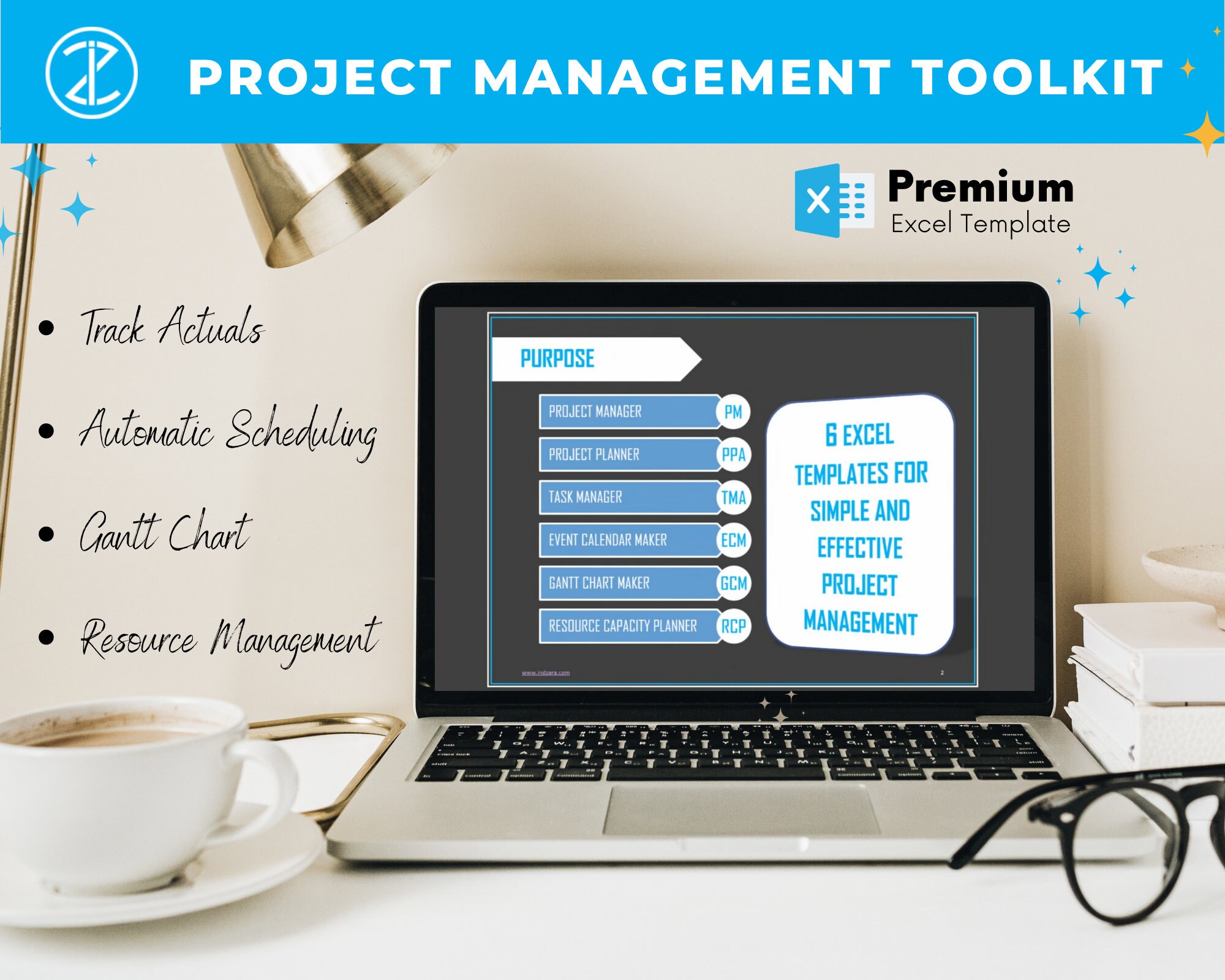 Project Management Toolkit Excel Templates - Etsy