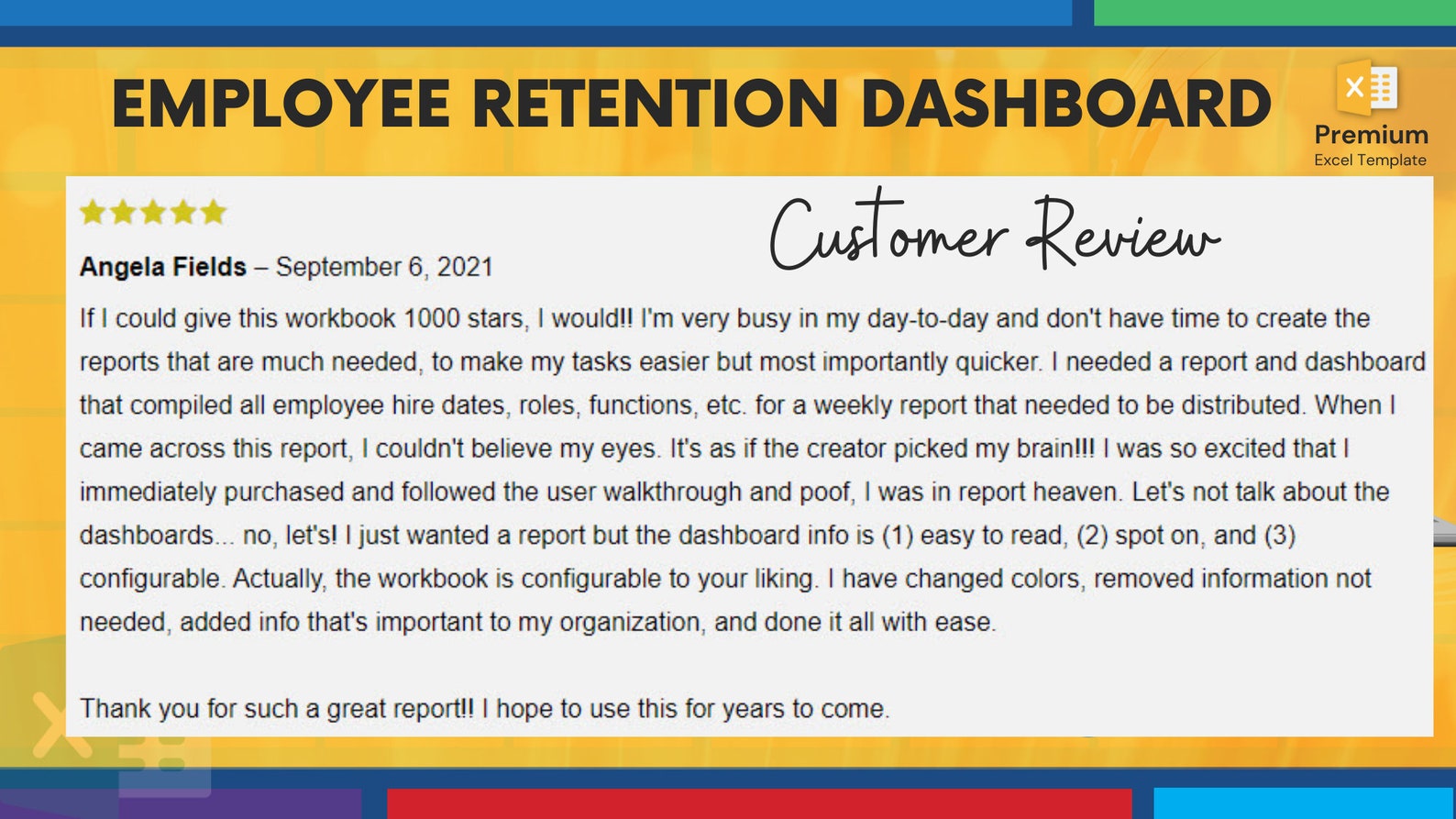 Employee Retention Dashboard | HR Excel Template | HR Kpi Dashboard ...