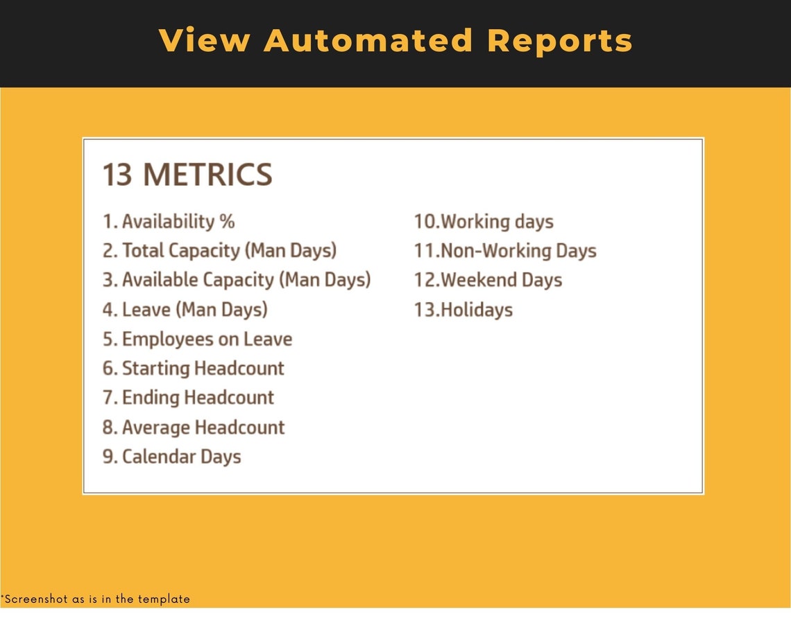 Leave Dashboard – Power BI Template - Etsy