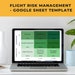 Flight Risk Management Google Sheet Template | Employee Flight Risk ...