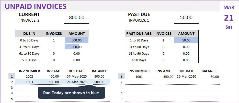Invoices & Payments Management Excel Template - Simplify Invoices ...