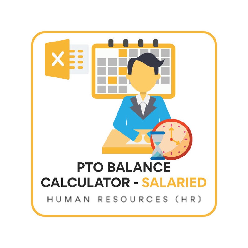 PTO Balance Calculator(salaried) - Excel Template - Etsy