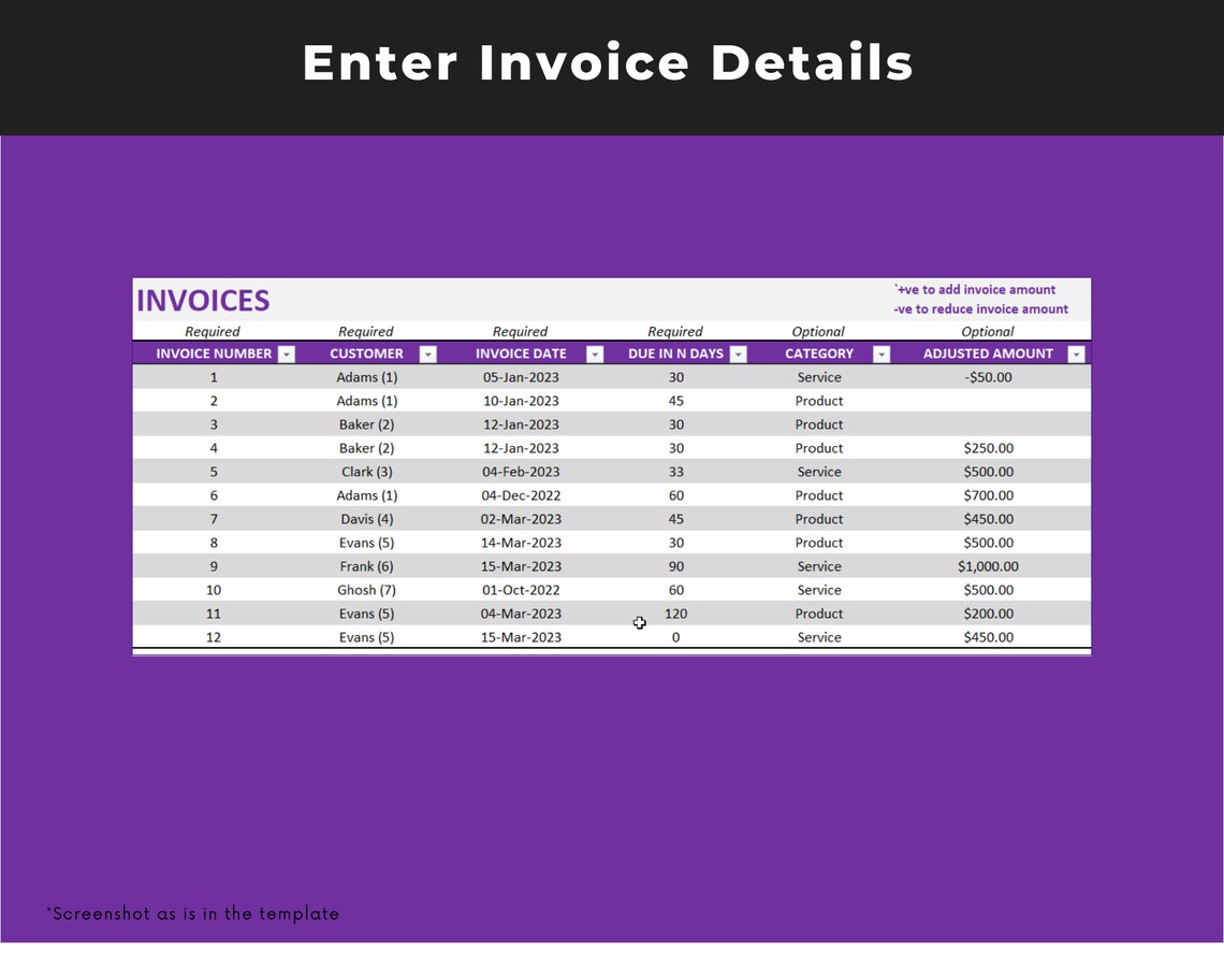 Invoice Manager Pro | Invoice Generator Excel Template | Small Business ...