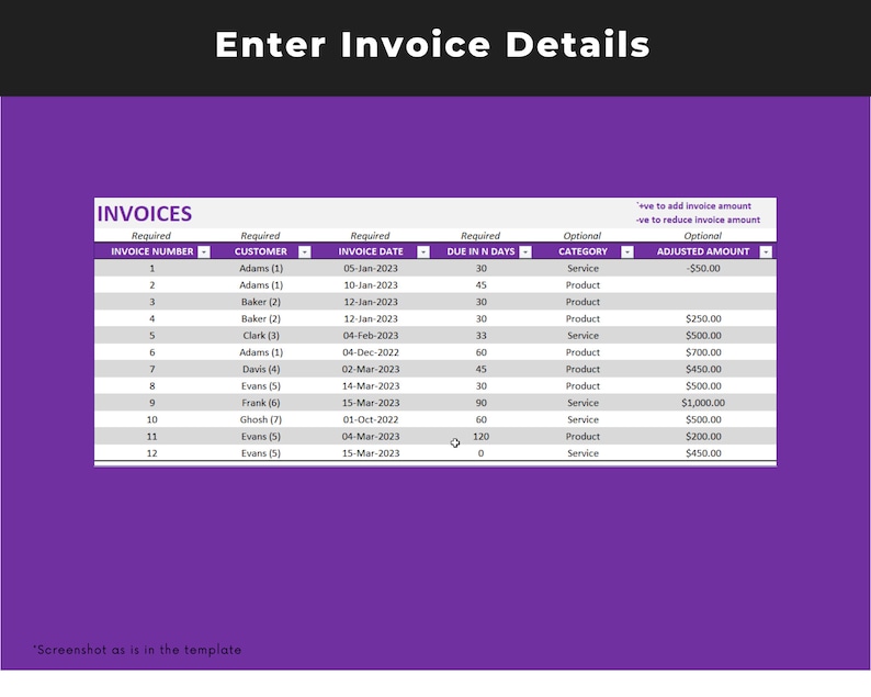 Invoice Manager Pro | Invoice Generator Excel Template | Small Business Invoice Tracker | Small ...